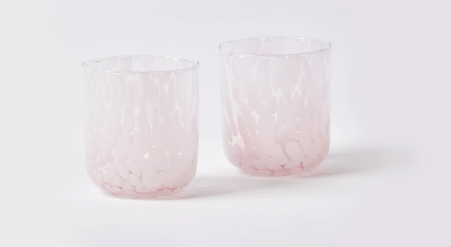 Bonnie and Neil - Dots Glass Tumbler – Zoe and Quinn Home & Lifestyle